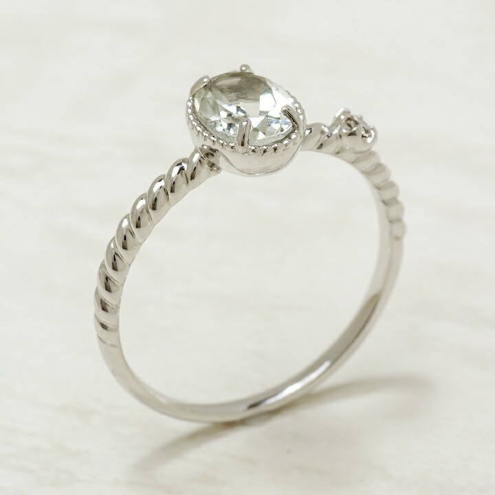 K18 グリーンアメシスト ダイヤモンド リング 「spaiato」[商品番号:RG0758] | umu -アム- FINE JEWELRY ...